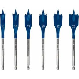 Bosch - expert SelfCut Speed Flachfräsbohrer-Set, 13/16/19/20/22/25 mm, 6-tlg.