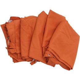 4er-Set Seitenwand für Pergola HHG-927, Ersatzseitenwand Pavillon, 3x3m Polyester terracotta - orange