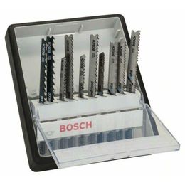 10-tlg. Stichsägeblatt-Set Wood and Metal, Robust Line, T-Schaft - Bosch