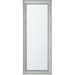 Beliani Wandspiegel Silber 50 x 130 cm Kunststoff und Glas Rechteckig Klassisch - Silber