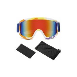Skibrille, Skibrille, Snowboardbrille, PC-Material, Anti-Ultraviolett, atmungsaktives Design, langlebig, zum Skifahren, Skaten, Klettern, Radfahren,