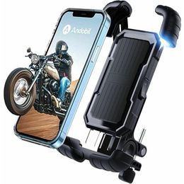 Tovbmup - Fahrrad-Handyhalterung, Motorrad-Handyhalterung – Lenkerhalterung mit 360° Drehung für iPhone 13, 12 Pro Max Mini, 11, xs Max, x, 8, 7, 6,