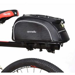 LONGZIMING Fahrradtasche Gepäckträgertasche Fahrrad Rücksitz Kofferraumtasche Fahrrad für Aufbewahrungstasche Fahrradtasche Handtasche und Umhängetasche