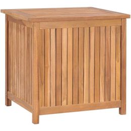 LONGZIMING Gartenbox 60x50x58 cm Massivholz Teak