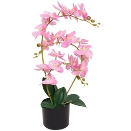Künstliche Orchidee mit Topf 65 cm Rosa VD10531 - HOMMOO