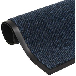 HOMMOO - Schmutzfangmatte Rechteckig Getuftet 60 x 90 cm Blau