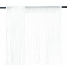 LONGZIMING Fadenvorhänge 2 Stk. 140 x 250 cm Weiß