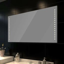 Badspiegel mit LED-Leuchten 100x60 cm VD08242 - HOMMOO