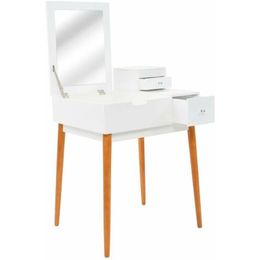 Schminktisch mit Spiegel mdf 60 x 50 x 86 cm VD11701 - HOMMOO