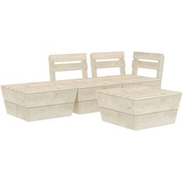 HOMMOO 4-tlg. Garten-Paletten-Lounge-Set Imprägniertes Fichtenholz YQvidaXL3063712DE