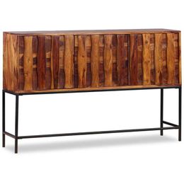 HOMMOO - Sideboard Sheesham-Holz Massiv 120 x 30 x 80 cm VD10465