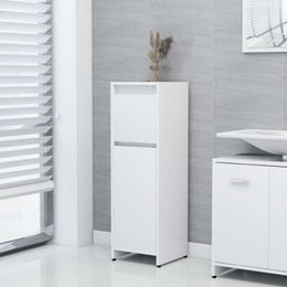 LONGZIMING Badezimmerschrank Weiß 30x30x95 cm Spanplatte