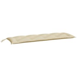 LONGZIMING - Gartenbank-Auflage Beige 150x50x7 cm Stoff