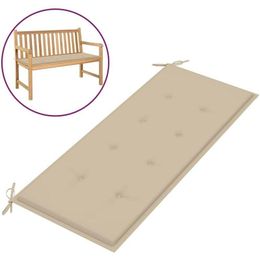 HOMMOO - Gartenbank-Auflage Beige 120x50x4 cm YQvidaXL47626DE