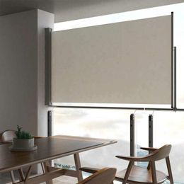 Ausziehbare Seitenmarkise 140 x 300 cm Creme VD29343 - HOMMOO