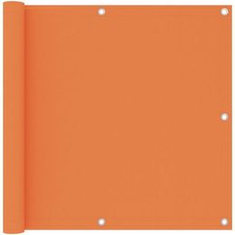 LONGZIMING Balkon-Sichtschutz Orange 90x300 cm Oxford-Gewebe