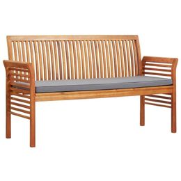 3-Sitzer Gartenbank mit Kissen 150 cm Massivholz Akazie VD29945 - HOMMOO