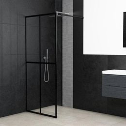 LONGZIMING Duschwand für Begehbare Dusche Sicherheitsglas 118×195 cm