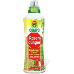 Flüssiger Rasendünger, Unkraut und Moos Nein-Danke, Für gesunde und sattgrüne Rasen, 1,3 Ltr - Compo