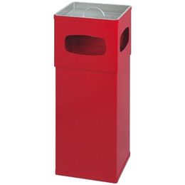 Proregal-betriebsausstattung Zum Besten Preis - Kombiascher aus Aluminium mit Sieb 50 Liter, HxBxT 82x30x30cm Rot - Rot