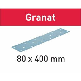 Schleifstreifen stf 80X400 P100 GR/50 Granat - FESTOOL