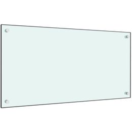LONGZIMING - Küchenrückwand Weiß 80 x 40 cm Hartglas