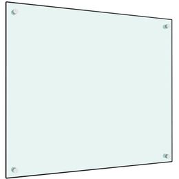 LONGZIMING - Küchenrückwand Weiß 70 x 60 cm Hartglas