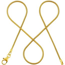 modabilé Collierkettchen Schmuck Geschenk Silber 925 Halsschmuck Schlangenkette Heartfelt (inkl. Putztuch), Made in Germany, gelb|goldfarben