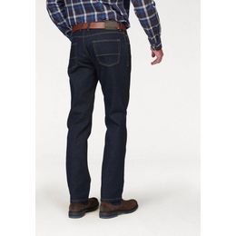 Bugatti 5-Pocket-Jeans Regular-fit, 2farbige Kontrastnähte, blau