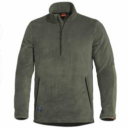 Grizzly Fleece Sweater Halfzip camo green, Größe L