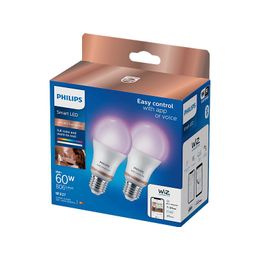Philips Standardform Tunable White & Color Doppelpack 60W LED Lampe 16 Mio. Farben