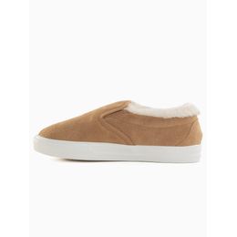Minnetonka Slip On 'Wilder' Damen Gr&ouml;&szlig;e 42 creme / hellbraun