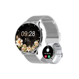 Powerwill Smartwatch Damen mit Telefonfunktion Smartwatch herren fitness tracker Smartwatch (1