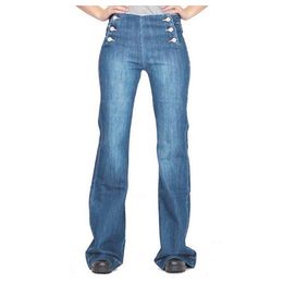 AFAZ New Trading UG Stretch-Jeans Damenjeans Skinny Vintage Jeans Slim-Fit-Schlaghose Slim-Fit Jeans