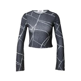 SHYX Shirt 'Ela' Damen Gr&ouml;&szlig;e XXL schwarzmeliert / wei&szlig;