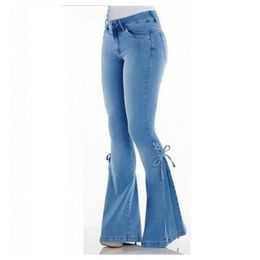 AFAZ New Trading UG Stretch-Jeans Damenjeans Skinny Jeans Vintage Jeans Jeanshose mit Schnürung