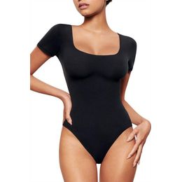 AFAZ New Trading UG Shaping-Kleid Nahtloser Kurzarm-Body für Damen
