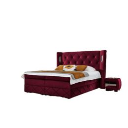 JVmoebel Bett Design Schlafzimmer Set Komplettes Bett Nachttisch Holz Modern (3-tlg.