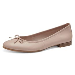 Tamaris Ballerina Flats, Slipper, Businessschuh mit dekorativer Schleife, rosa