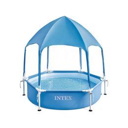 Intex Pool 28209NP - Metal Frame Pool mit Überdachung (183x38cm)