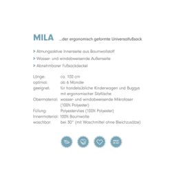 Liebes von priebes Fußsack MILA 3-Jahreszeiten-Fußsack Sommerfußsack Sitzauflage Fußsack