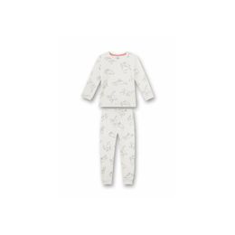 Sanetta Schlafanzug - Mädchen-Schlafanzug- Pyjama Schlafanzug-Set- Off-White Fancy Cat