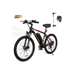 EVERCROSS TECH E-Bike 26 Zoll E-Fahrrad für Damen Herren 36V 12AH 25km/h