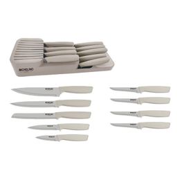 Michelino Messer-Set Praktisches 10-teiliges Messerorganizer-Set: für geordnete Küchen (10-tlg)