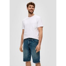 s.Oliver Stoffhose Jeans-Shorts / Regular Fit / Mid Rise / Slim Leg