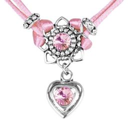 LUISIA® Kette mit Anhänger Halskette Chiara mit Herzblüte