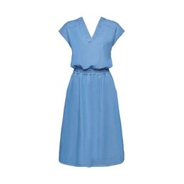 Esprit Minikleid Jeanskleid aus Baumwoll-Chambray