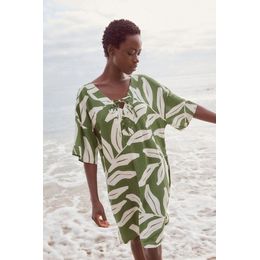 next Sommerkleid Oversized Fit Kaftan mit Leinenanteil (1-tlg)