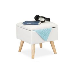 Relaxdays Stauraumhocker Hocker mit Stauraum