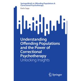 Springer Understanding Offending Populations and the Power of Correctional Psychotherapy - Karla Sapp, Kartoniert (TB)
